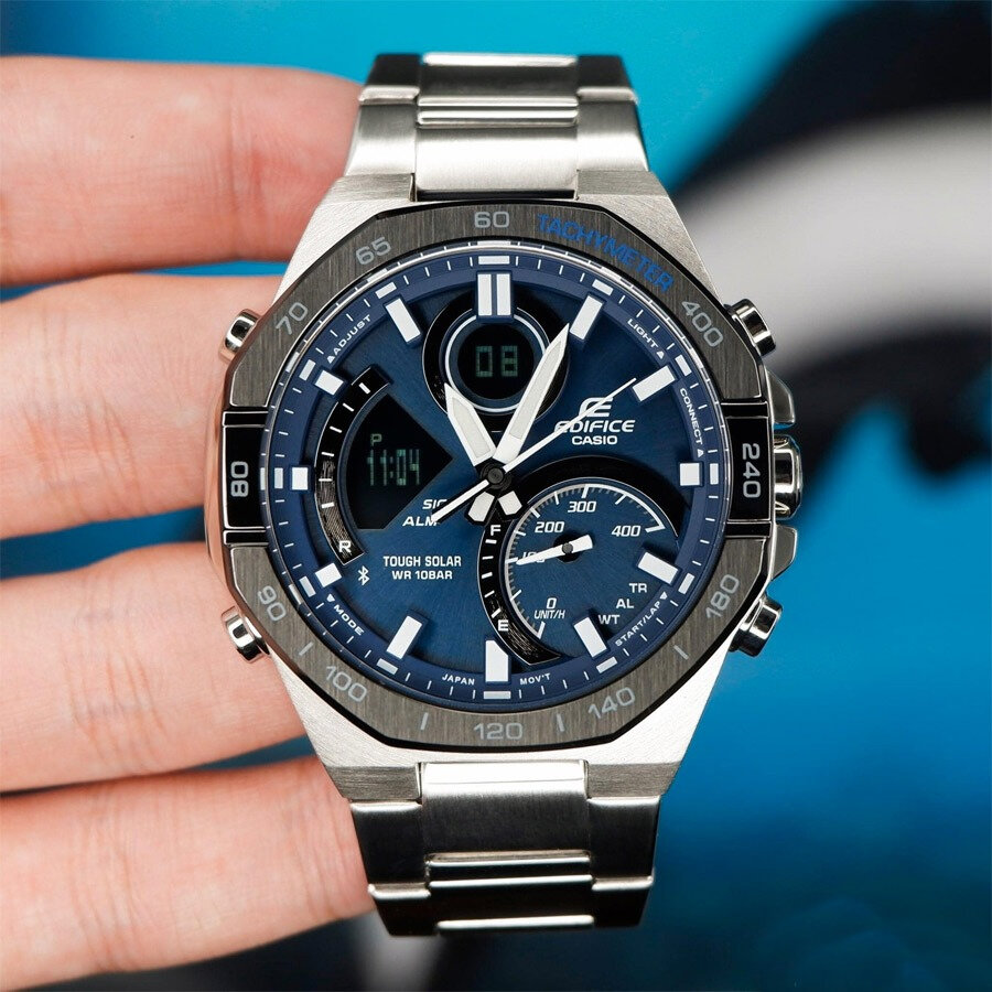 Наручные часы CASIO Edifice, синий/серебристый — фото 1