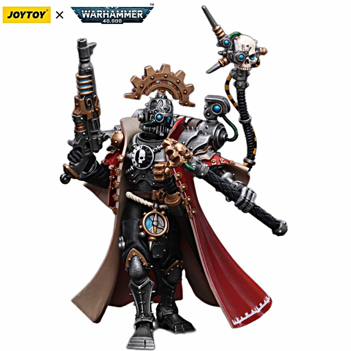 Подвижная фигурка JOYTOY Warhammer 40K 1/18 Адептус Механикус Скитарий Маршал Подарочная модель