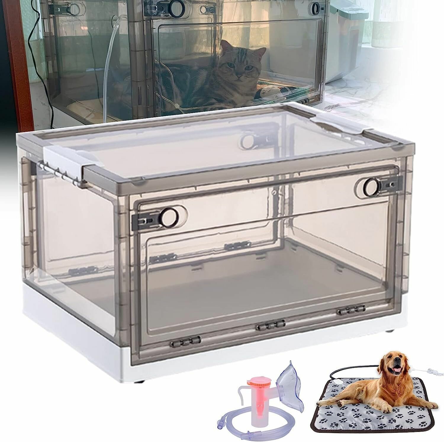 Камера для оксигенации кошек, мелких собак,610*420*345mm(88 л)