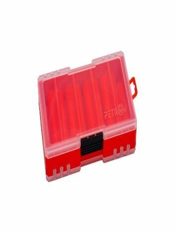 Коробка рыболовная малая двусторонняя Воблер, красная