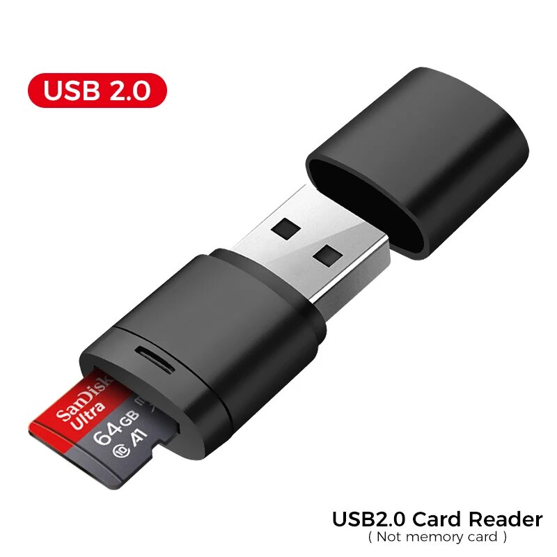 SanDisk Minicard Micro SD карта памяти 32/64/128/256 ГБ USB 2.0 Card Reader