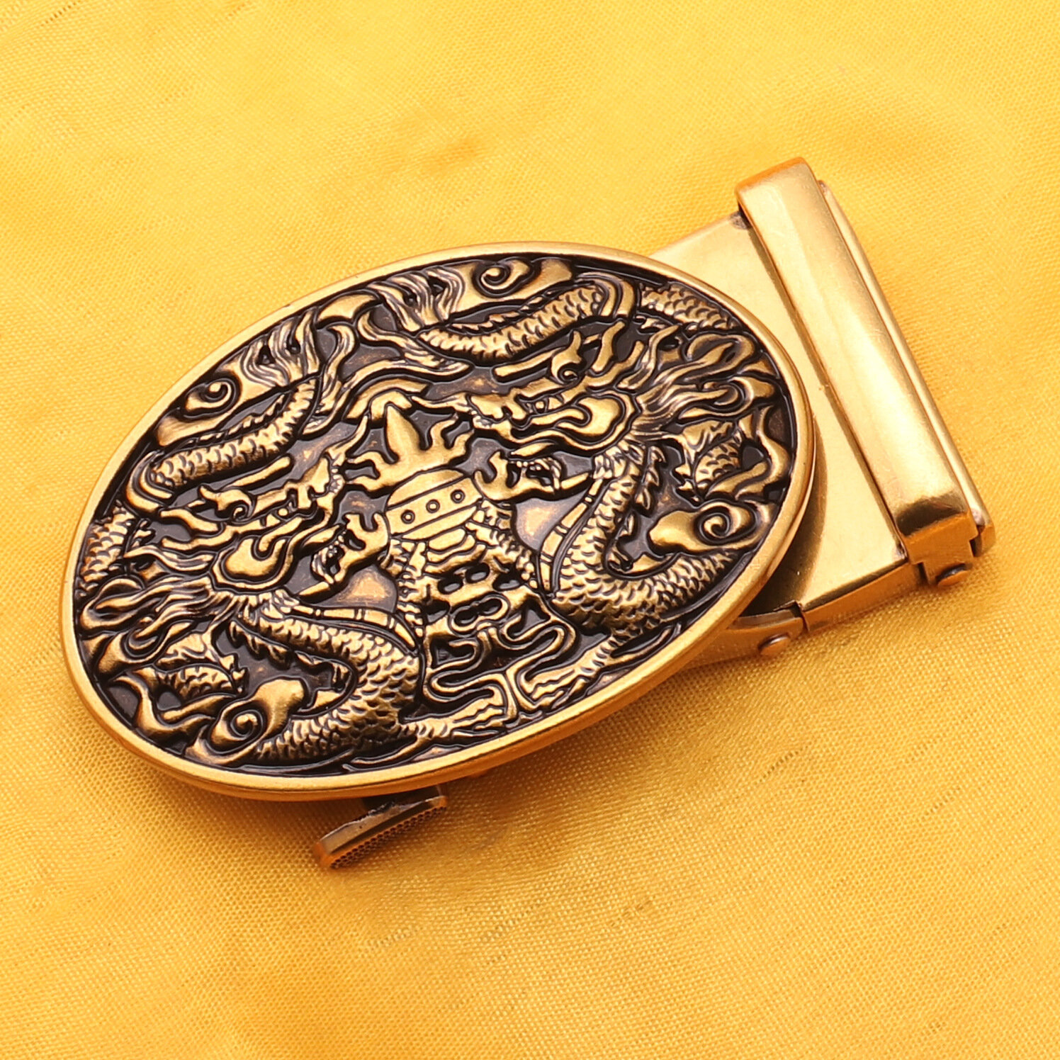 Пряжка Hongsheng Business Faucet Belt Head 4.0, цинковый сплав, цвет Ssangyong Furnace Fire Gold
