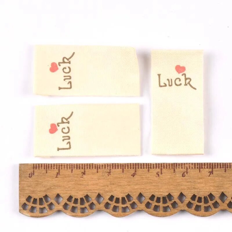 Этикетки для одежды "Luck" цвет 9, 50 шт.