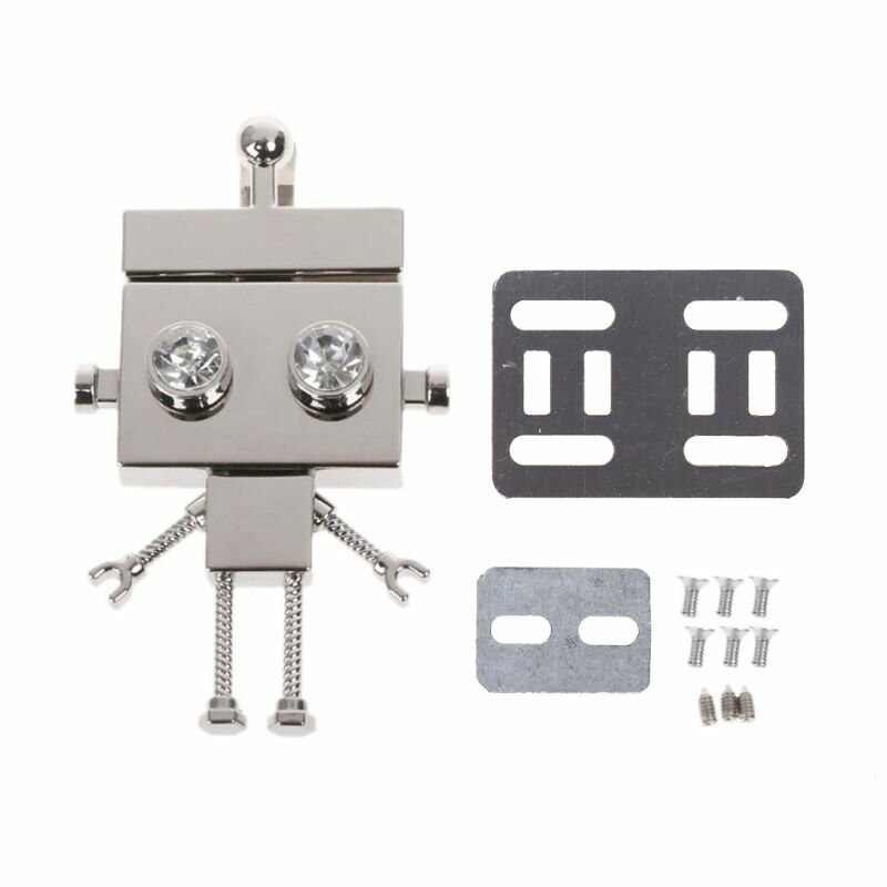 Застежка в форме робота, поворотный замок, поворотные замки, металлическая фурнитура для сумки на плечо сделай сам