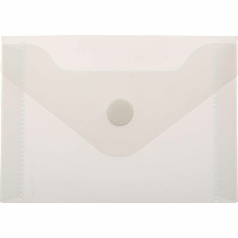 Attache Папка-конверт на кнопке А7, 105x74 мм, 180 мкм, 20 шт в упаковке, 1 уп.