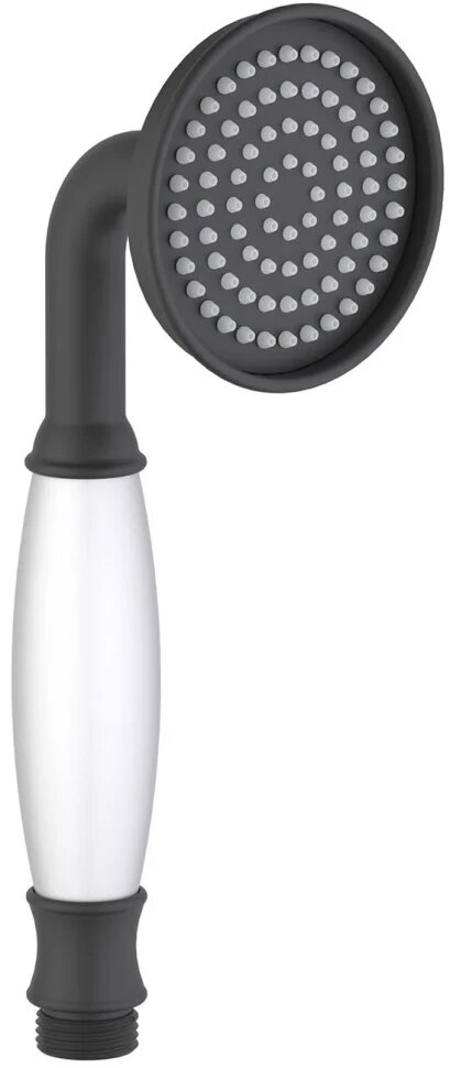 Душевая лейка Aquatek Классик AQ2008MB 76 мм, 1 режим, черный матовый