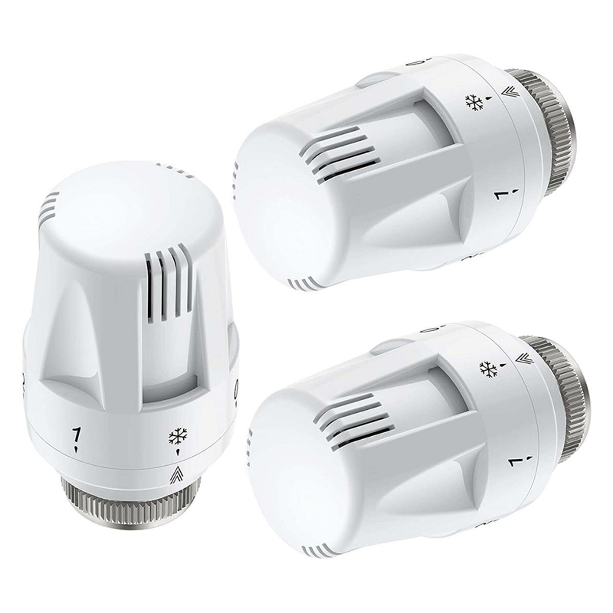 NANLIY- 3 шт. термостатический радиаторный клапан TRV термостатическая головка радиатора M30 x 1,5 радиаторный клапан сменная головка радиаторный клапан