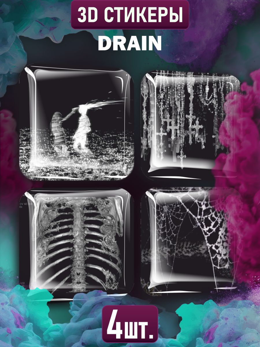 Наклейки на телефон 3D стикеры y2k drain