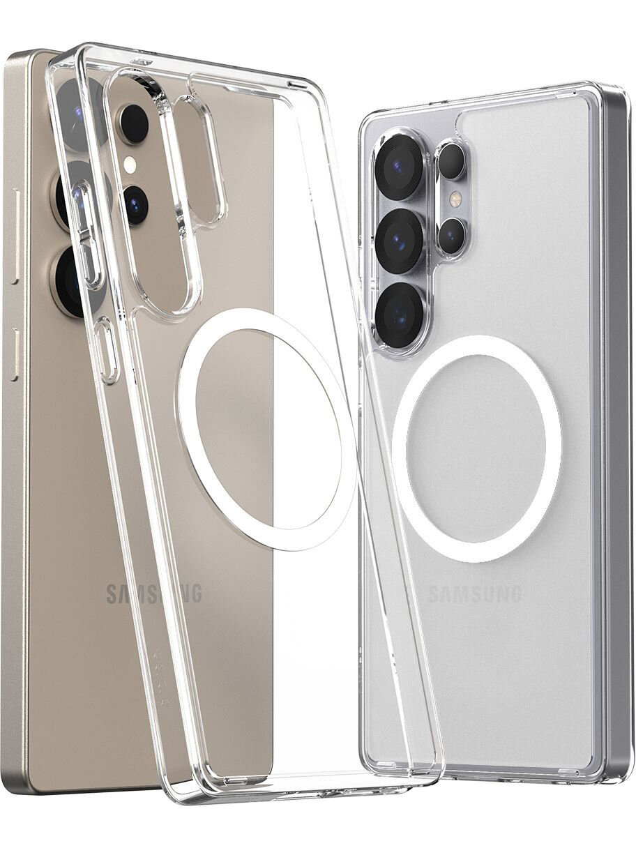 Чехол Araree Duple M для Galaxy S25 Ultra, поликарбонат, термопластичный полиуретан, прозрачный