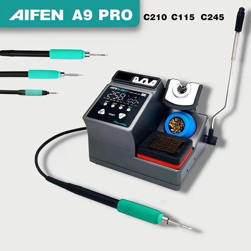Паяльная станция Aifen A9 Pro (три паяльника: T115 + T210 + T245 + 9 жал)