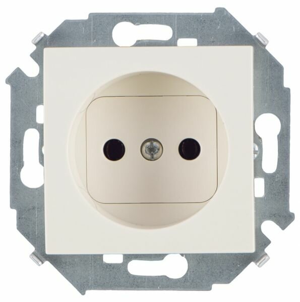 4 шт. Simon 15 Бежевая Розетка без заземления, 16А, 250В, винт. зажим 1591431-031