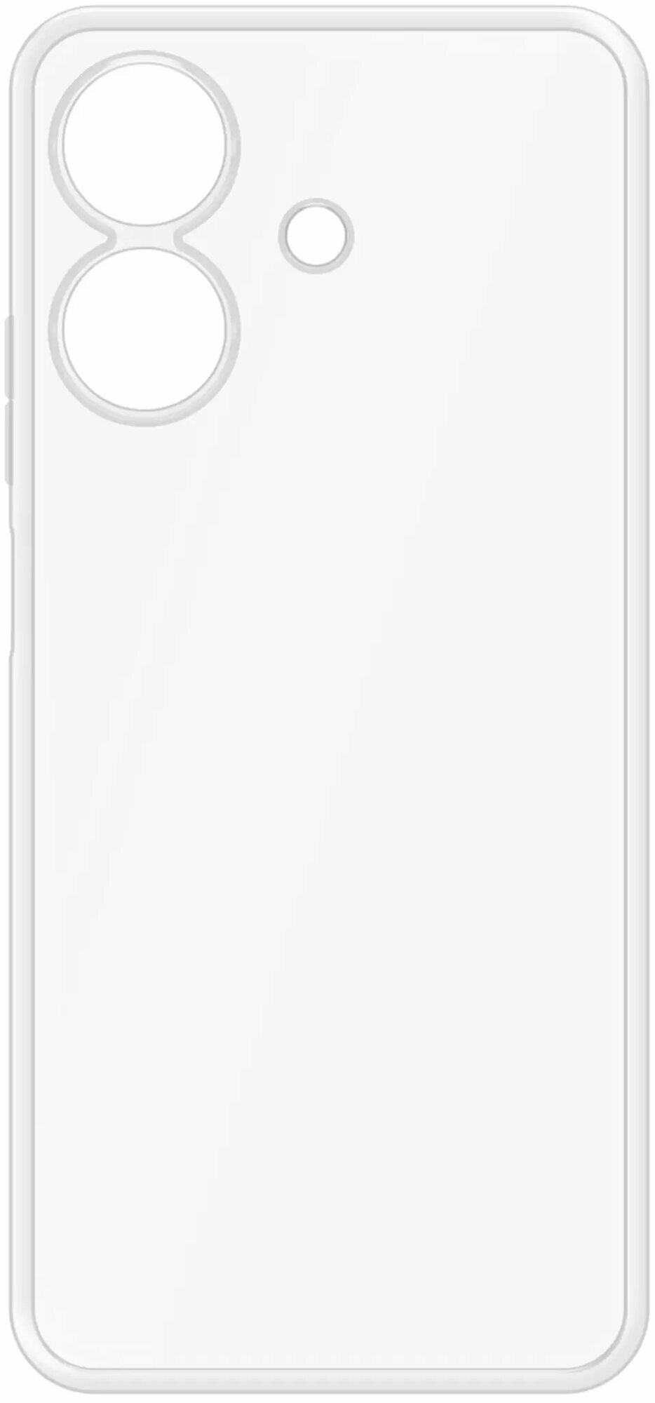 Клип-кейс KRUTOFF Clear Case для Realme Note 60/Note 60X прозрачный 568490