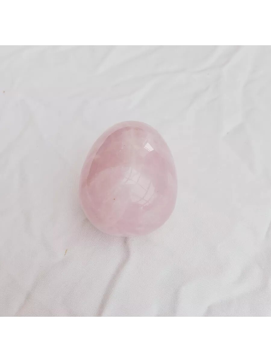 Яйцо из натурального камня Кварц розовый 4,8 см