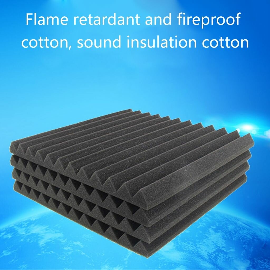 AA Акустическая панель, настенная шумоподавительная амортизация, поглощающий барьер, набивка, звукоизоляционные коврики, пенопласт