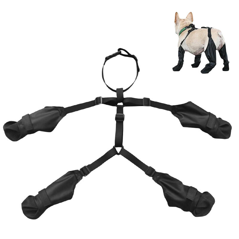 Обувь для собак Ботинки для собак на подтяжках Водонепроницаемый протектор лап домашних животных