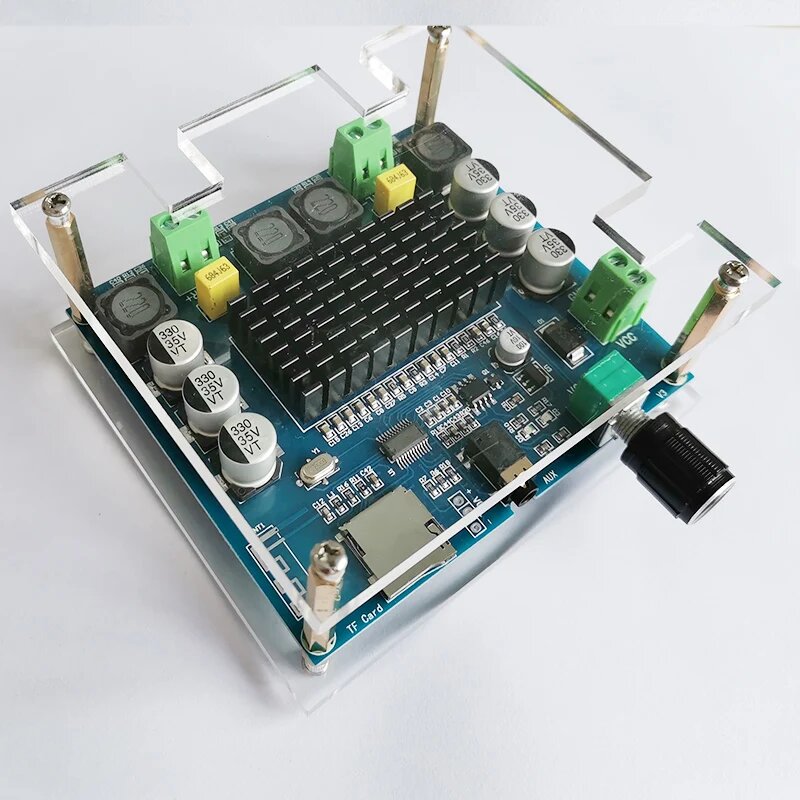 Creadvent Цифровой усилитель звука 2x100Вт Bluetooth Синий