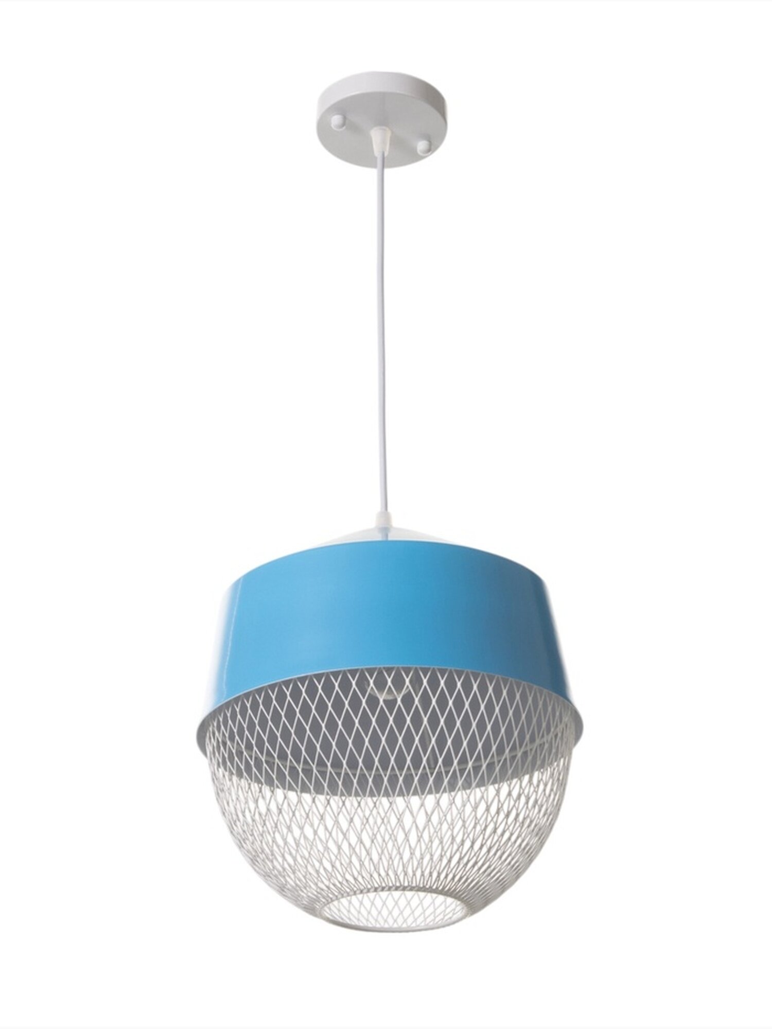 Светильник потолочный BayerLux Lea, 1×40 Вт, Е27, синий, 26×26×32 см