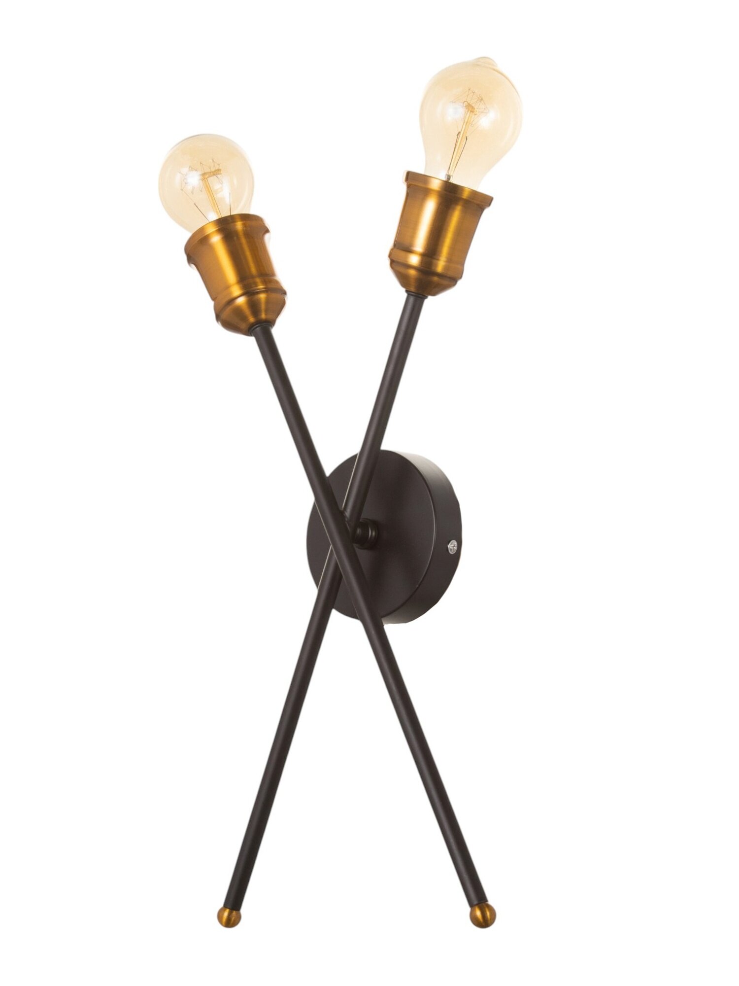 Бра BayerLux "Факел", E27, 40 Вт, IP20, металл, пластик, 7,5x18x41,5 см