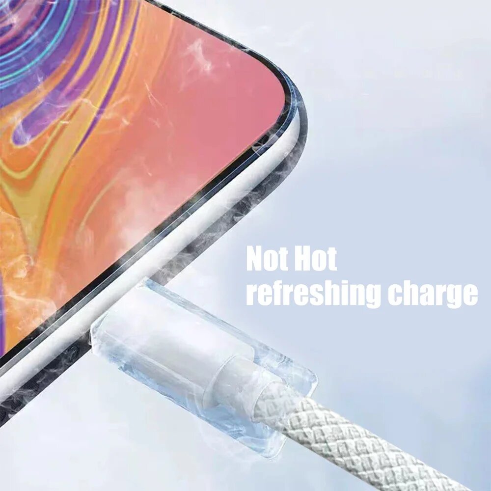 Кабель BAPPSUS Lightning, для iPhone, USB-Type C, нейлон, 1,5м, серебристый