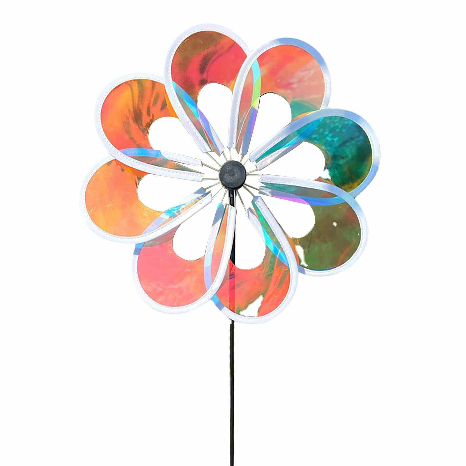 Ветряная вертушка, украшение для сада и двора, мультяшная уличная вертушка, ветряная мельница, игрушка для детей, диаметр 30 см, стержень 45 см, высота 60 см