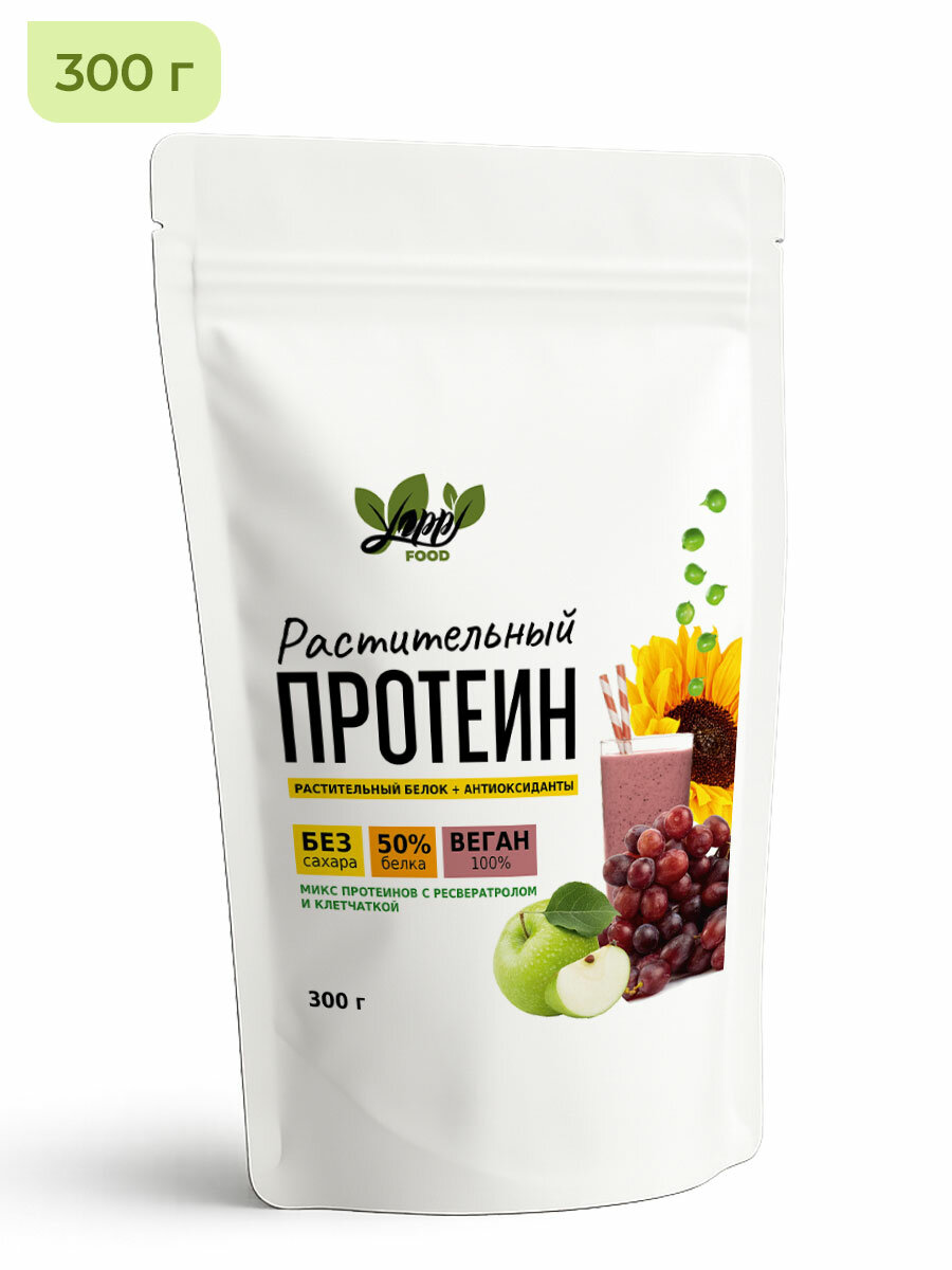 Комплексный протеин с ресвератролом и яблоком, 300г