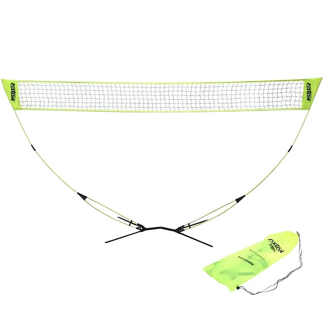 Сетка складная для бадминтона 300х155 см, прочная, с сумкой для переноски