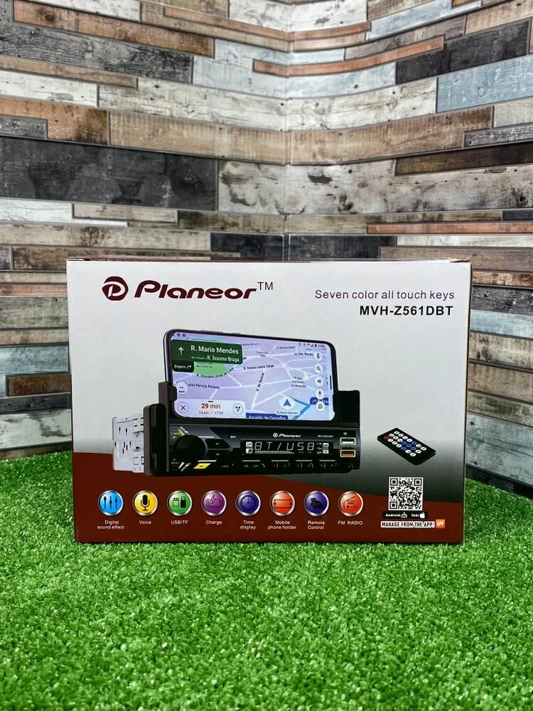 Автомагнитола Planeor MVH Z561, 2 USB, Bluetooth, держатель для телефона.