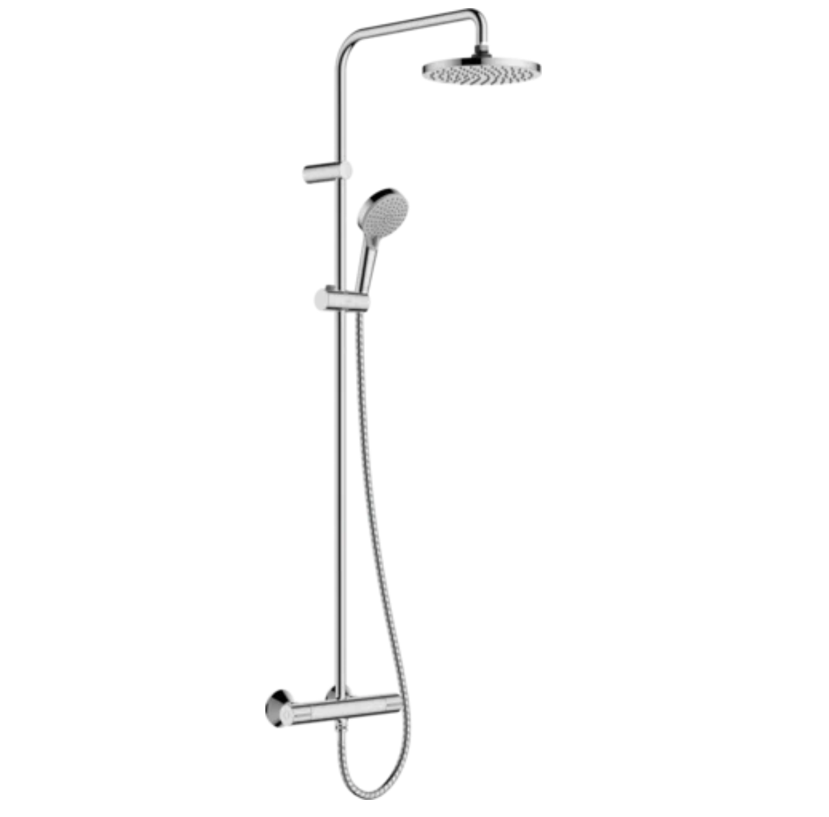 Душевая система hansgrohe Vernis Blend 200 1jet EcoSmart с термостатом 26089000, хром