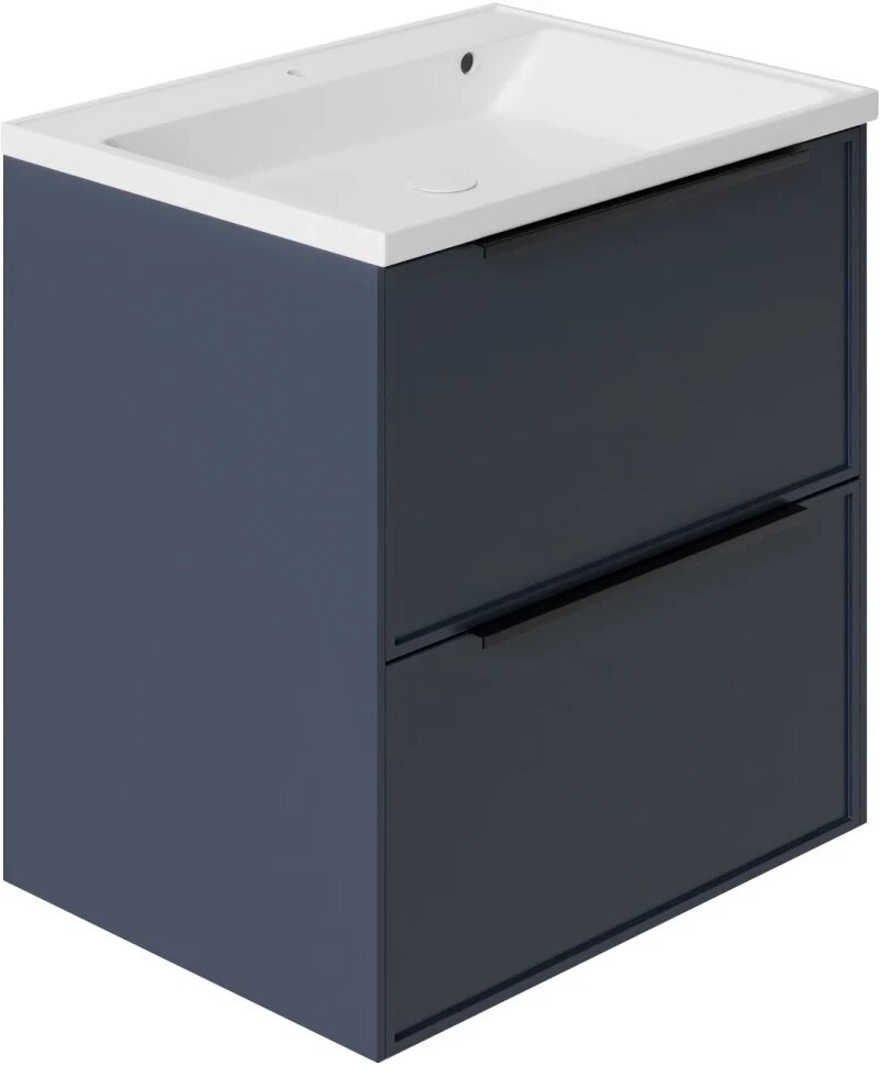 Тумба под раковину La Fenice Simpla FNC-01-SIM-BG-80-2 80,8 см, подвесная, синий матовый