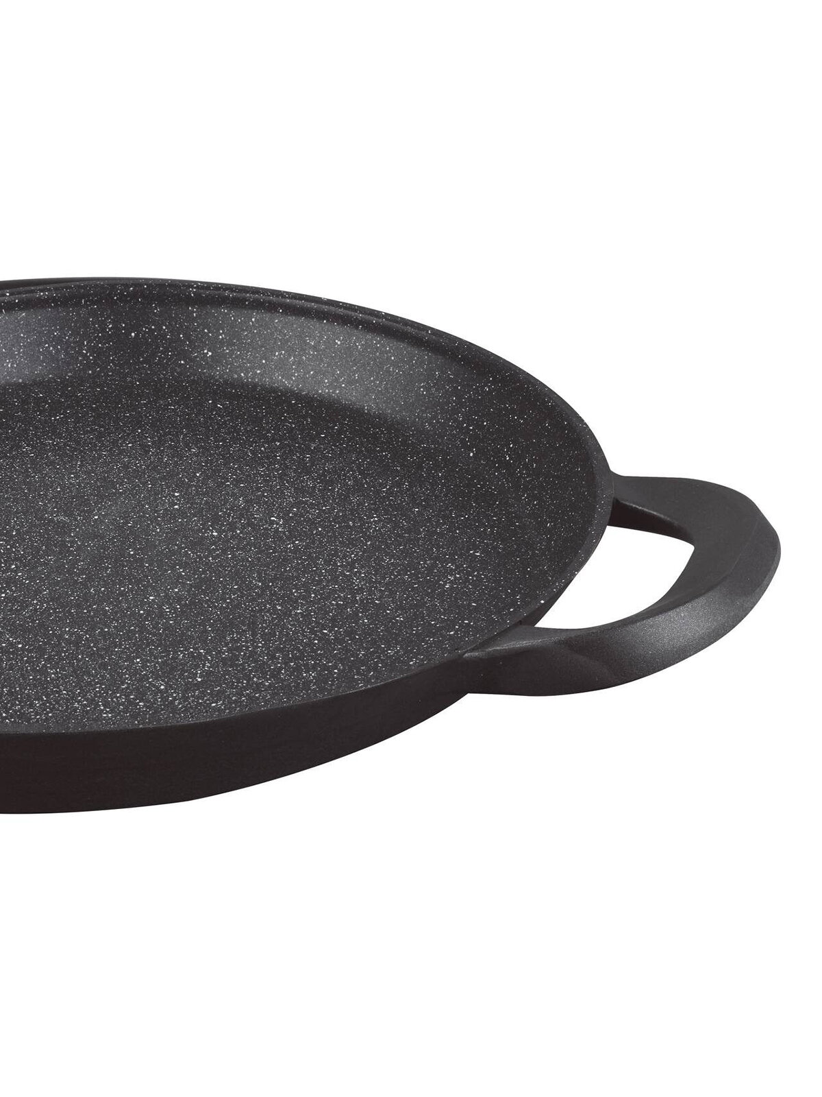 Чудушница с крышкой Lenardi Black marble, антипригарная, 36 см