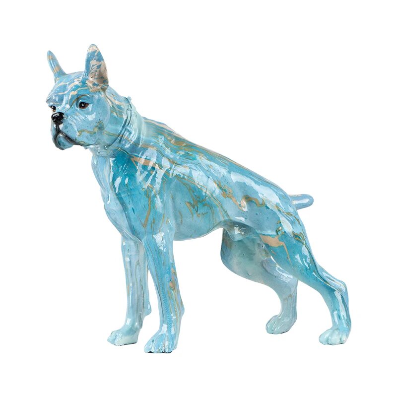 Статуэтка боксер FLYuechun Ranan из резины Синий