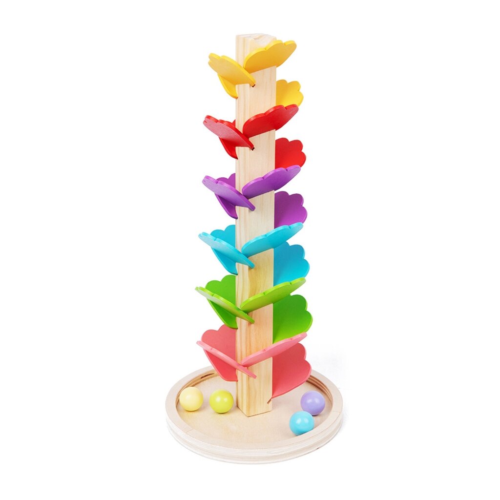 Деревянная музыкальная дорожка для самостоятельной сборки, лабиринт из шариков, игрушка-конструктор для детей, развивающий STEM-технологии.