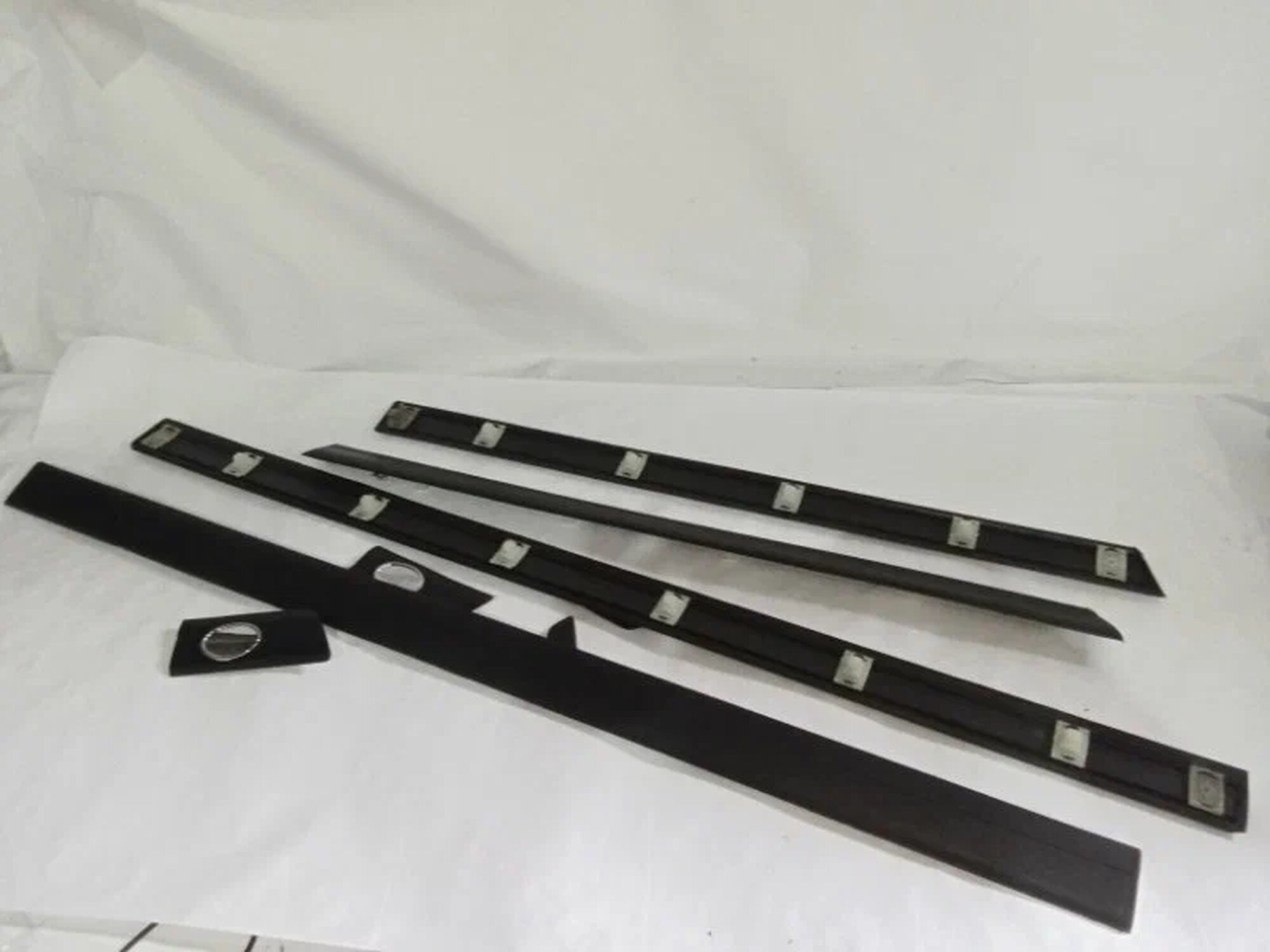 Молдинг двери, для Audi 100, 45, 1990, черный, комплект 8 шт.