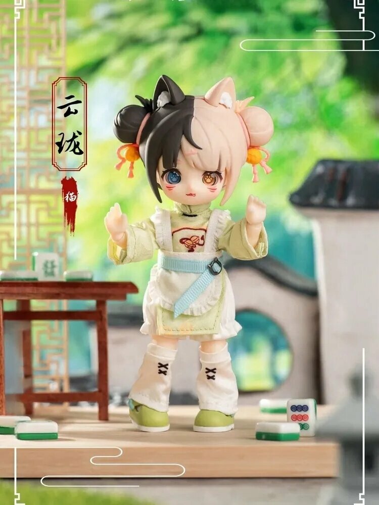 LEI-Doll Серия Зверей, Кукла BJD 1/12 шарнирная (NAGI) аниме с одеждой и аксессуарами. коллекционная. подарок для девочек