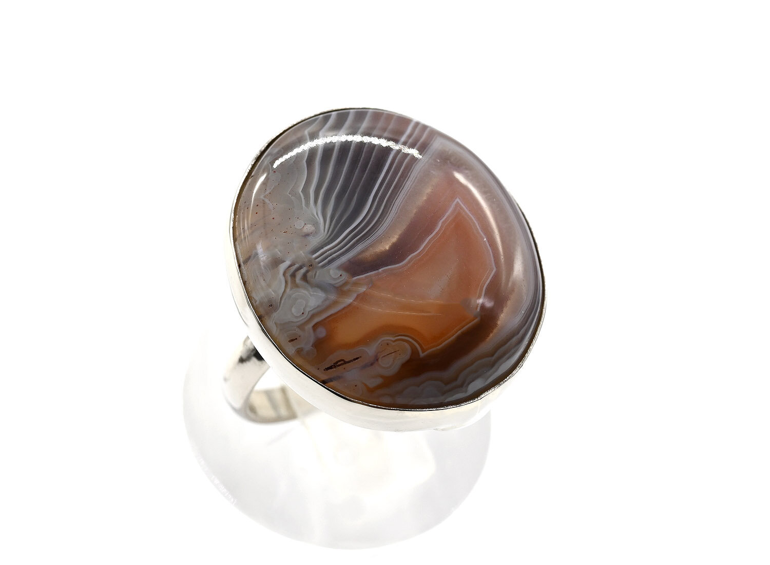 Кольцо, агат