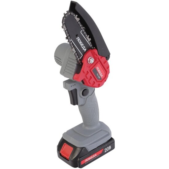 Пила цепная Победа аккумуляторная ПА 200 20В, с 1 акб 1,5Ач(слайдер) и зу, 4"/10см,1, 4", 1/4", 28зв