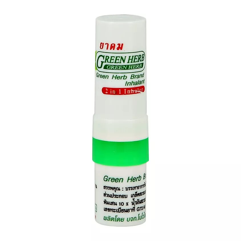 Карандаш-ингалятор Green Herb с маслами ментола, эвкалипта 2 мл