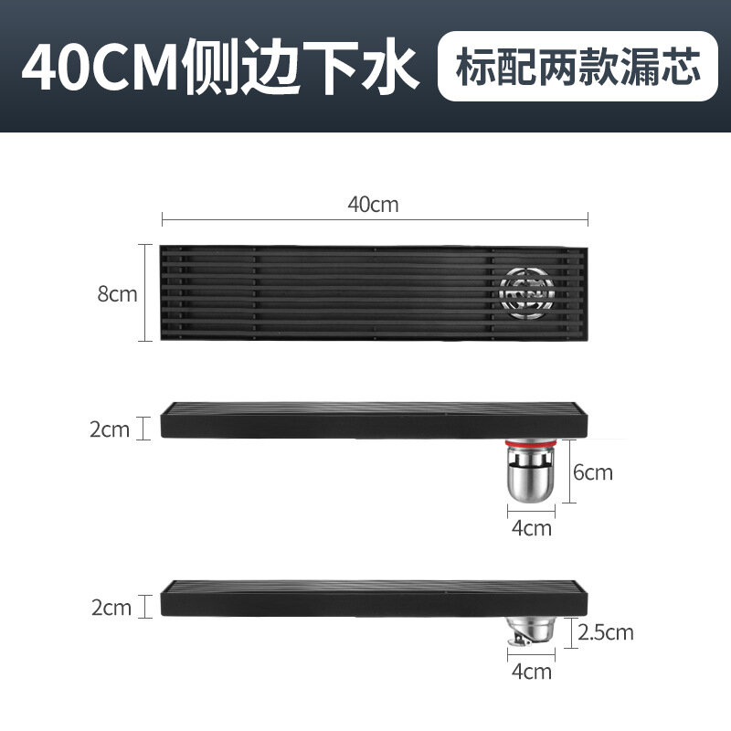 304 Нержавеющая сталь с медным сердечником, напольный слив для ванной, большой слив, антизапах, напольный слив для кухни, напольный слив для стиральной машины