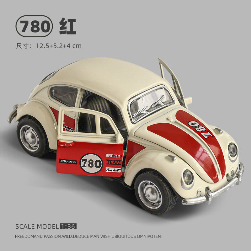 В коробке, модель автомобиля в стиле ретро, классика, винтаж, пикап, масштаб 1:32, из сплава, имитация детской игрушечной машинки.