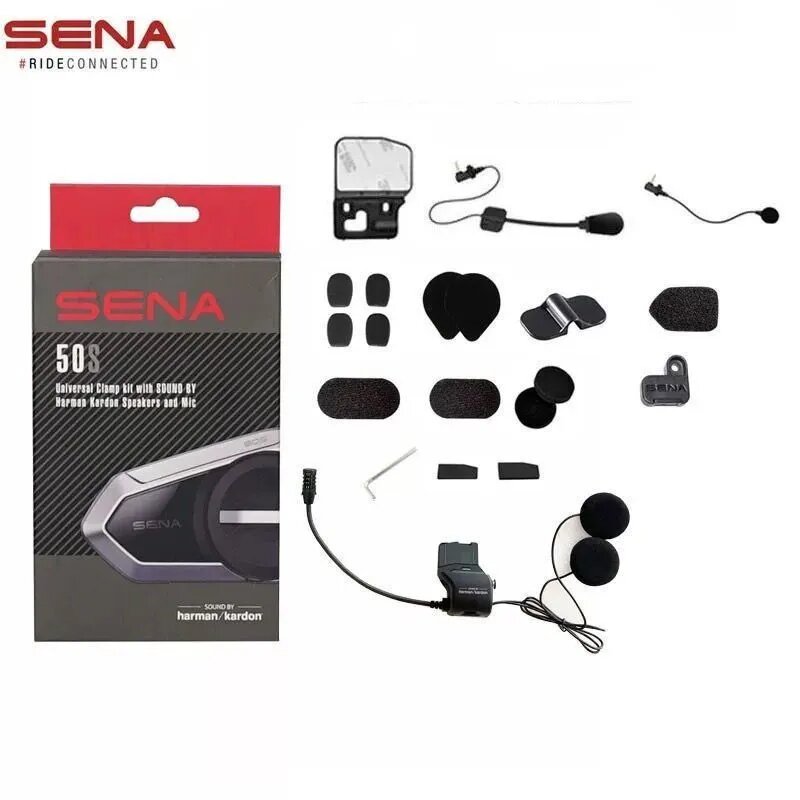 База Sena 50s для мотоциклетных шлемов, Bluetooth-наушников, универсальный комплект базы Spider-Man 50C 30K