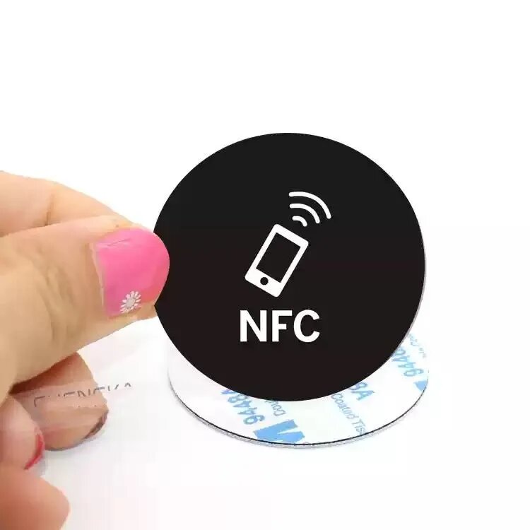 Ключ для домофона T5577 метка наклейка 40 мм на мобильный телефон (1шт) RFID 125kHz EM-Marin - перезаписываемая заготовка из ПВХ для копирования бесконтактных брелков и карт .