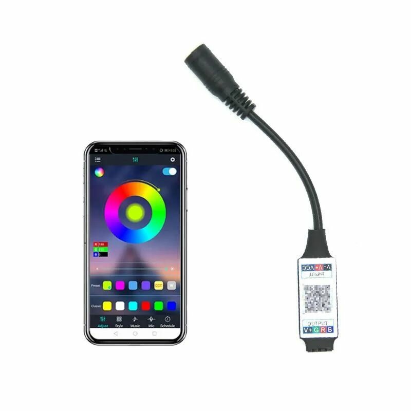 Bluetooth RGB контроллер DC 5V 12V 24V 6A для 3528 5050 музыка COB светодиодные ленты свет беспроводной смартфон контроллер