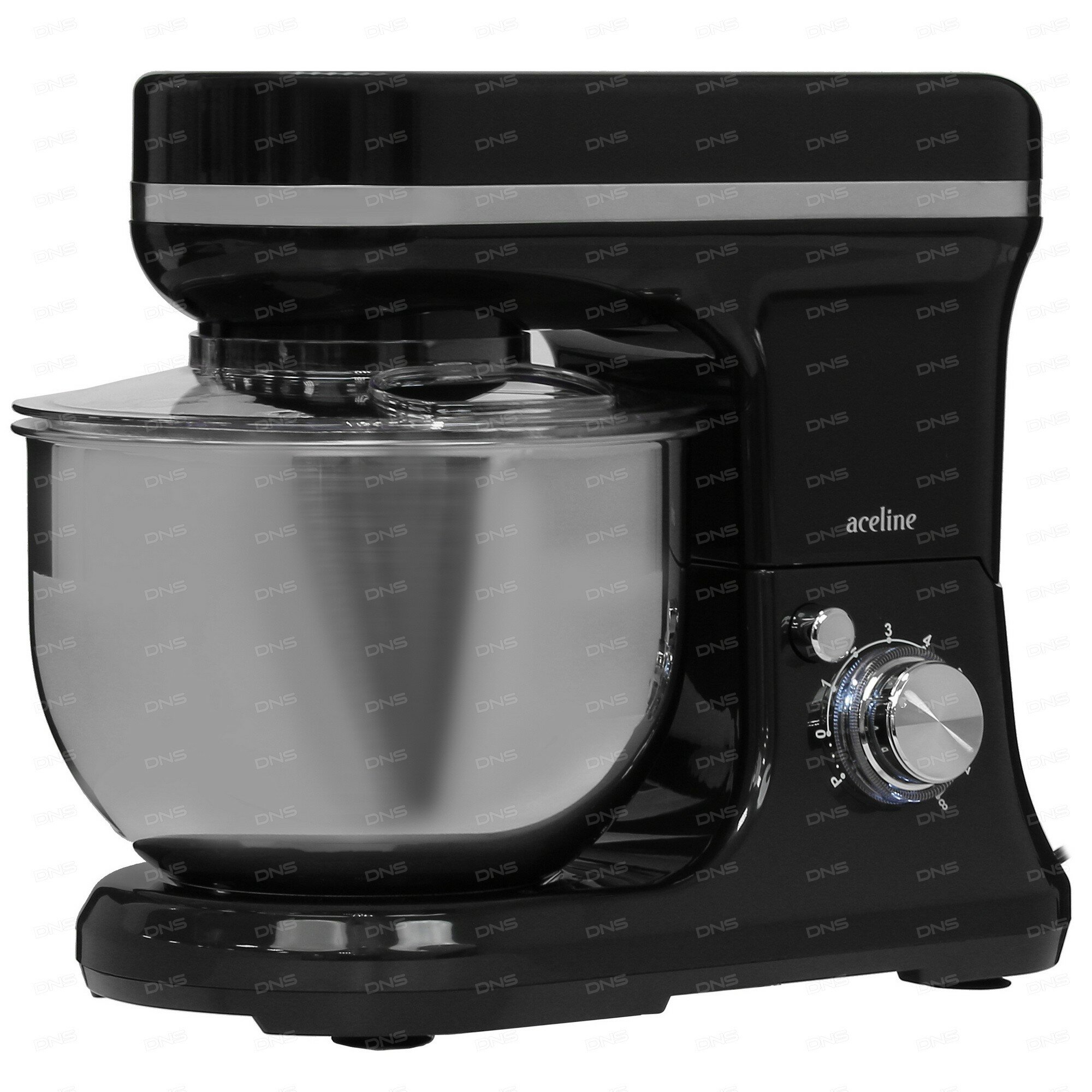 Планетарный миксер Aceline PM-1581, 1500Вт, 5л, 8 скоростей, черный