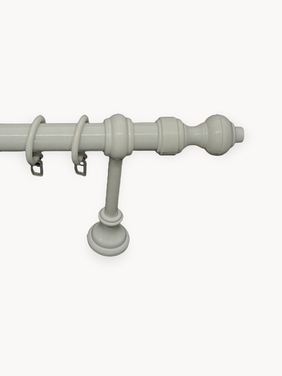 Карниз для штор Металлопластик Белый 2,0м составной однорядный
