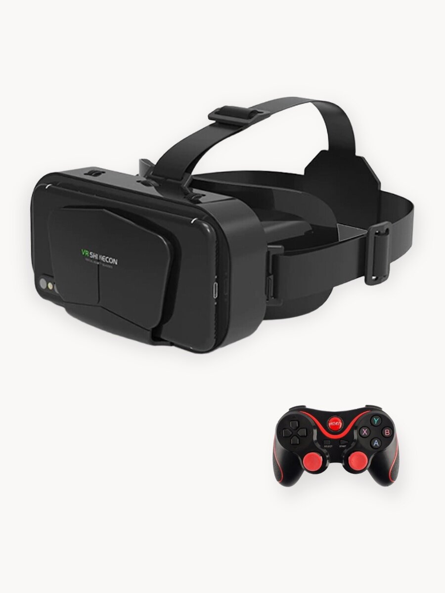 Shinecon Очки виртуальной реальности VR Shinecon G PRO с Геймпадом (VR очки + джойстик Terios)