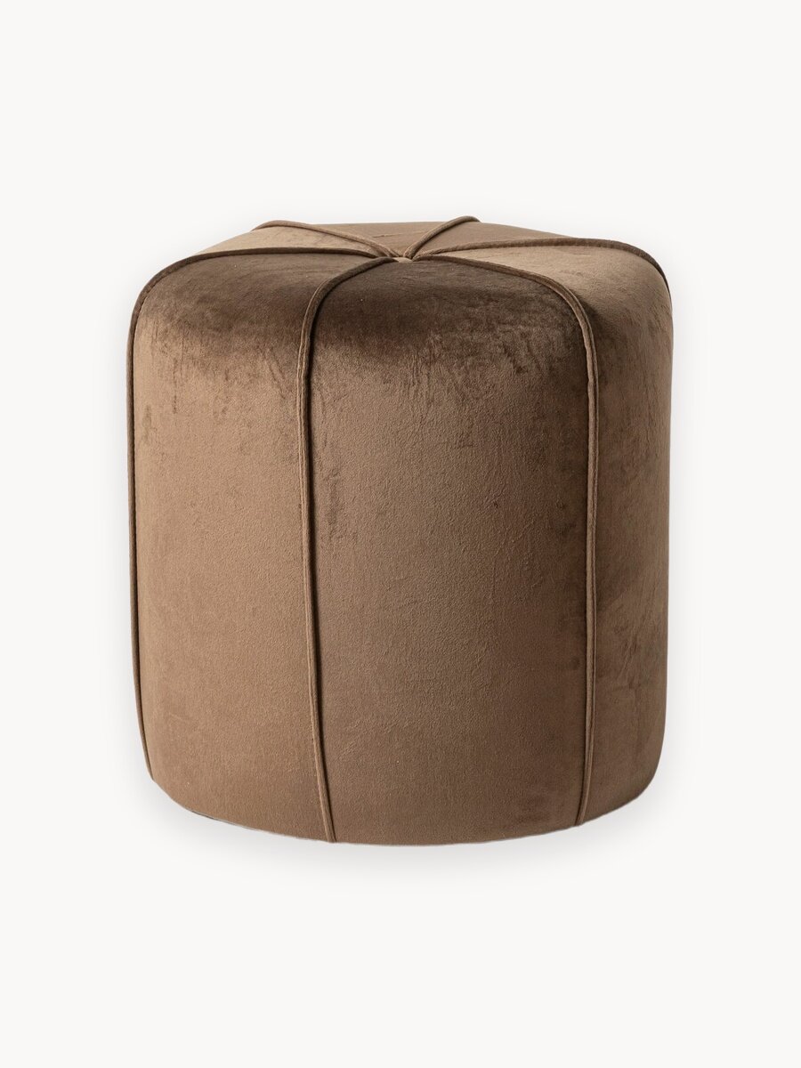 Пуф La Room UPF-006 G062-08, вельвет, цвет коричневый, каркас МДФ