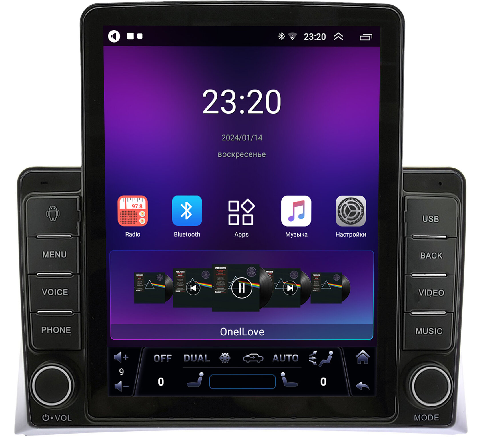 Штатная магнитола Volkswagen Multivan T5 2003-2015 Canbox GTR095-9-VW074N на Android 10 (QLed, 4/64, DSP, CarPlay)