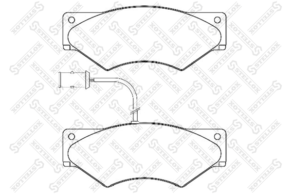 Колодки дисковые 29001 Omn Iveco TURBODAILY 5912 92 Stellox арт. 8501439sx