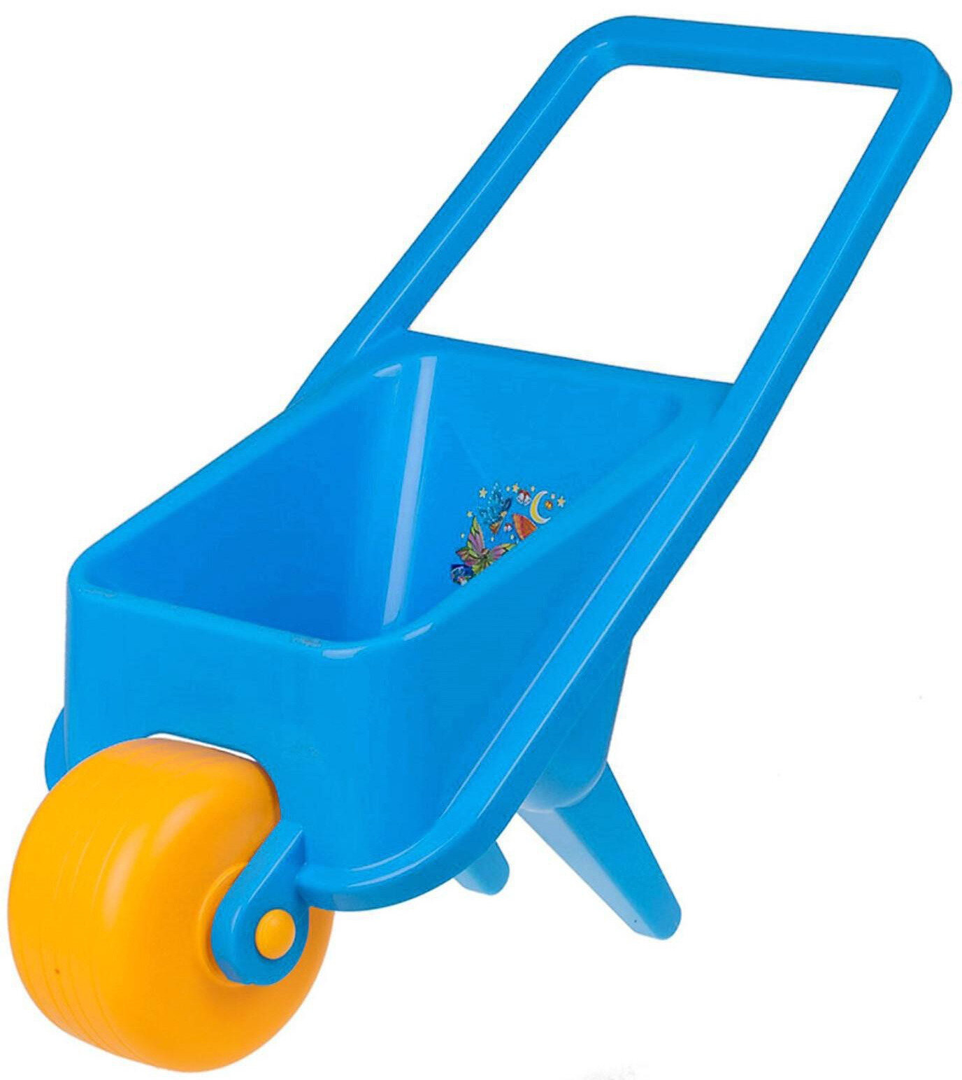 Детская садовая тачка для песочницы, пластиковая игрушка для сюжетно-ролевых игр, тачка цвета микс