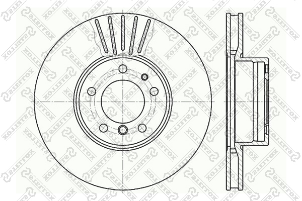 6020-1532V-SX Диск тормозной передний Бренд Stellox для авто BMW E38 E39 3.5 4.0 5.0 M60 M62 M70 M73 95